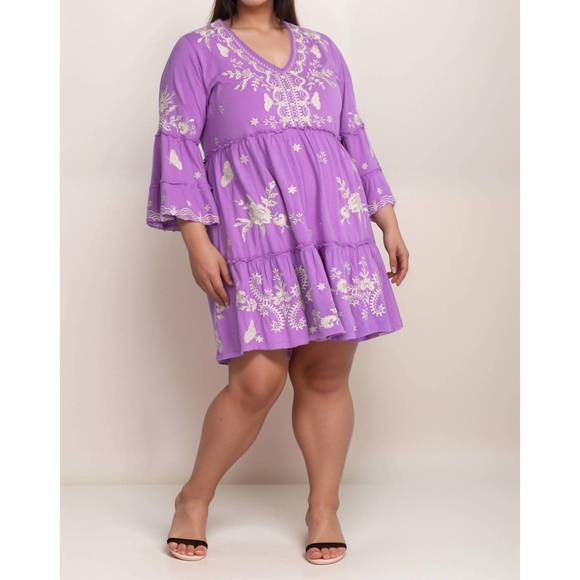 Johnny Was | Dresses | New Johnny Was Arzella Knit Embroidered Easy ...